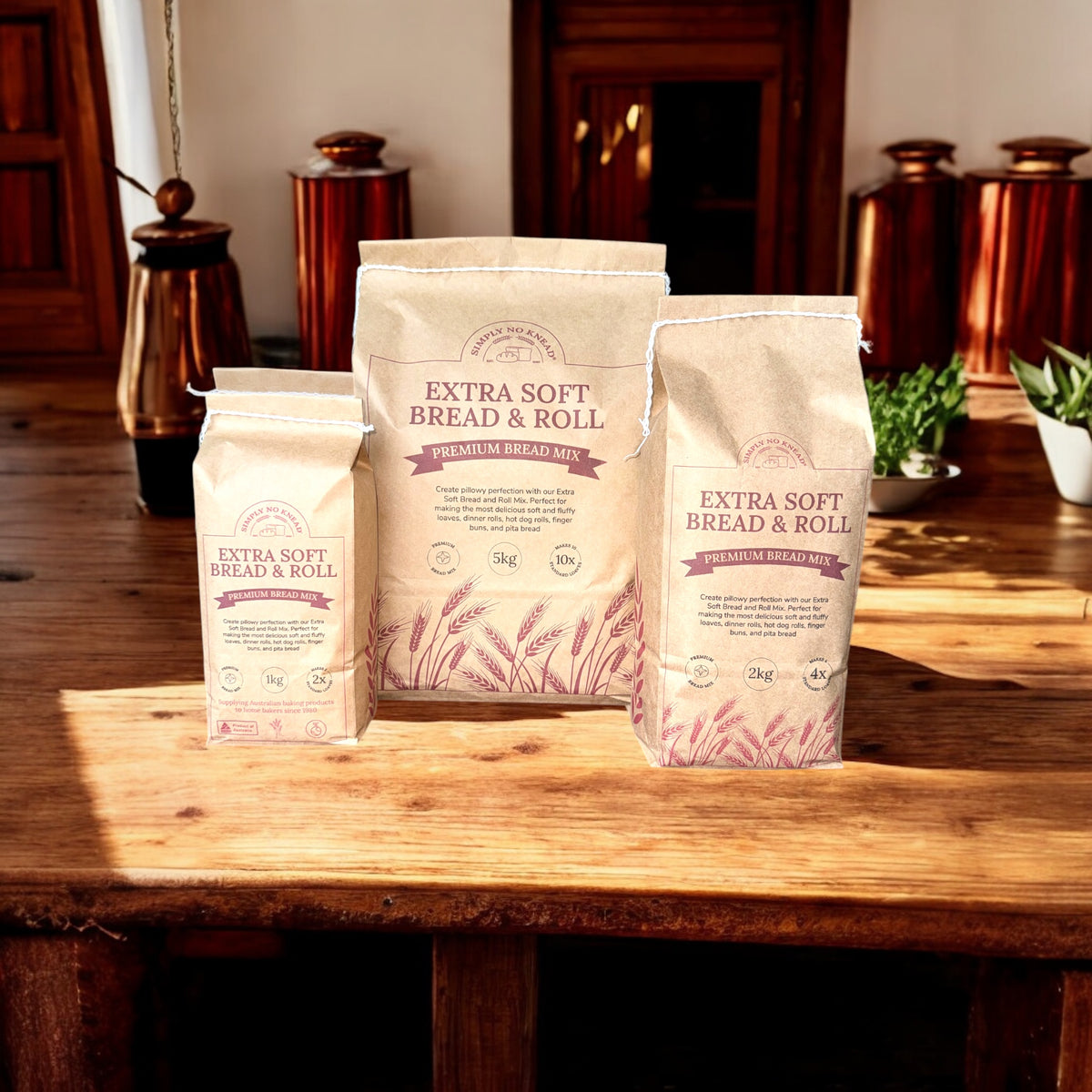 Extra Soft Bread & Roll Mix – Simply No Knead